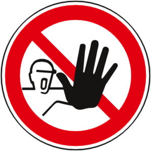 Betreten verboten – Etikettenwissen